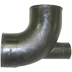 Tyler Pipe, 006947, Cast Iron No-Hub, 1/4 Bend With 2in Heel Opening ...
